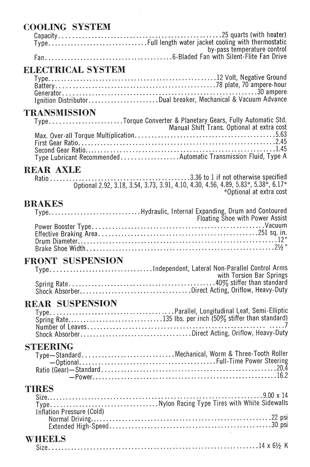 1957 Chrysler 300C Owners Manual