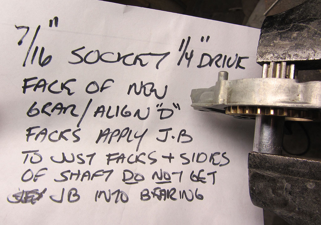 Power window gear repair